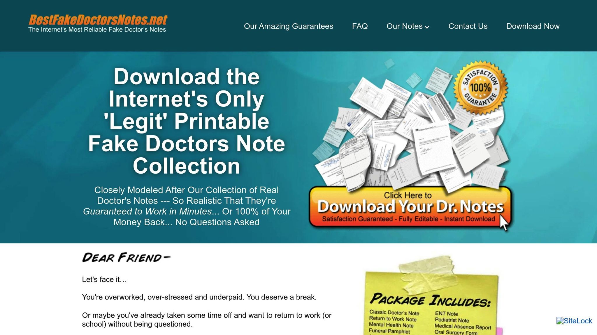 Ethics of Using Fake Medical Notes