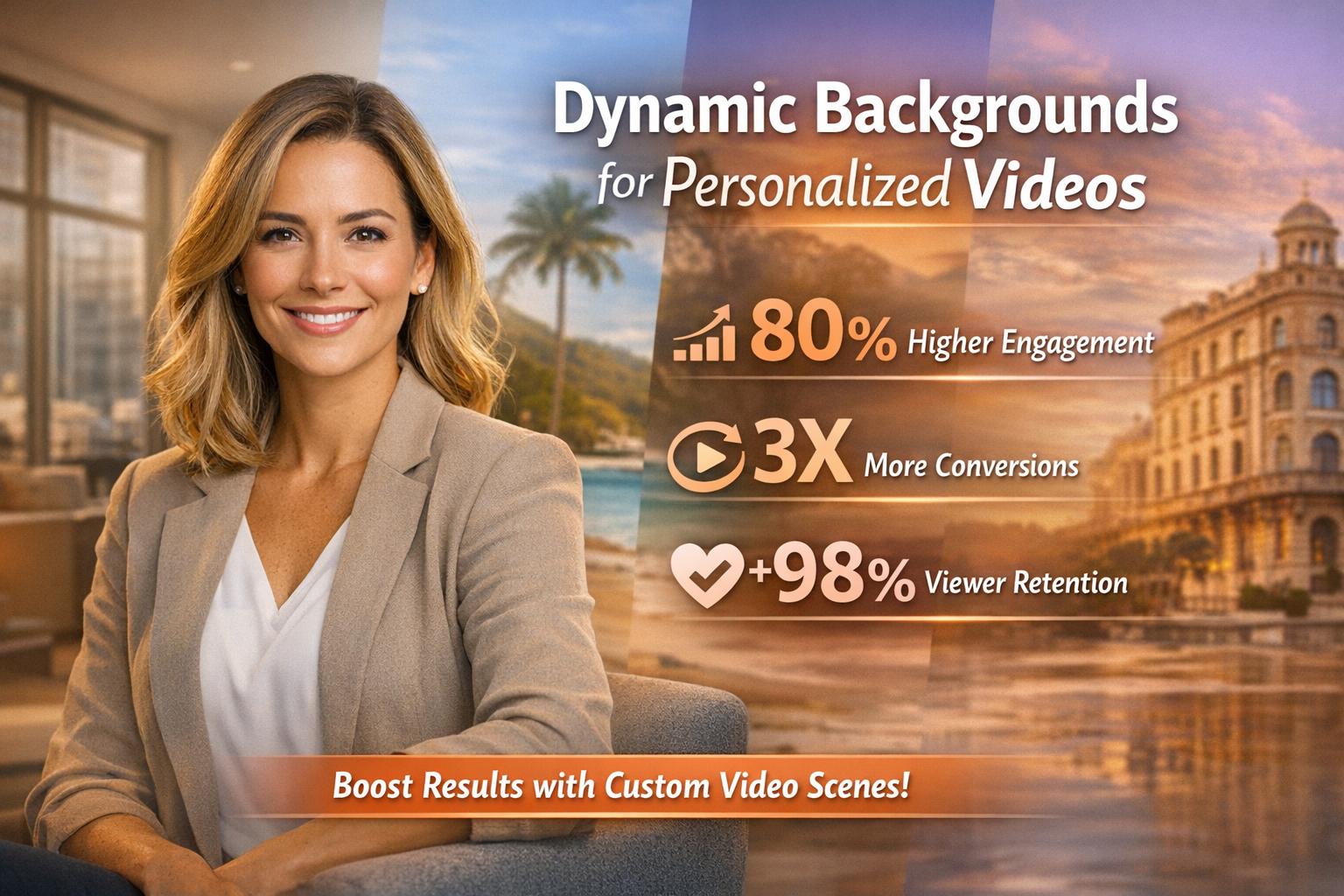 Dynamic Backgrounds for Personalized Videos