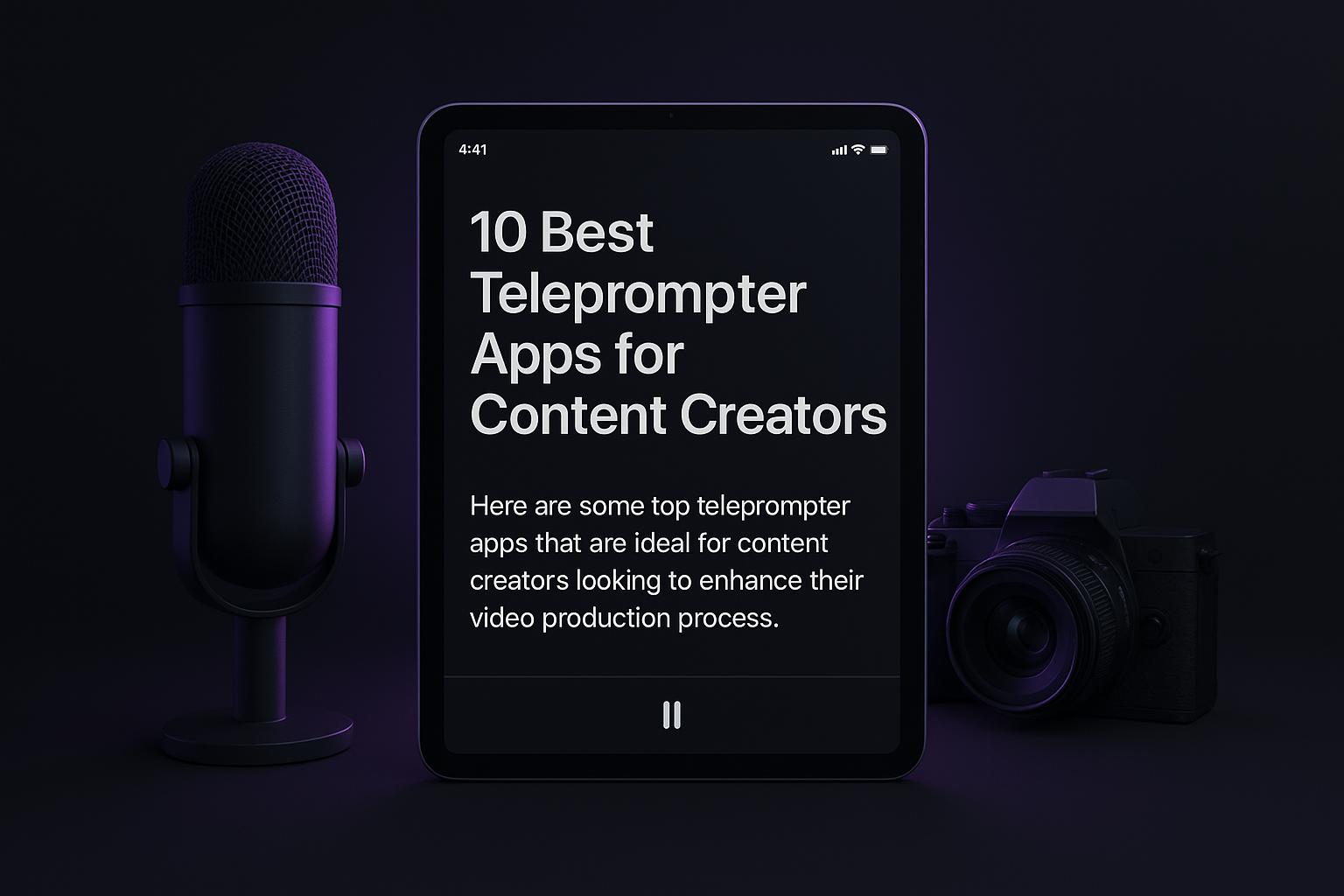 10 Best Teleprompter Apps for Content Creators