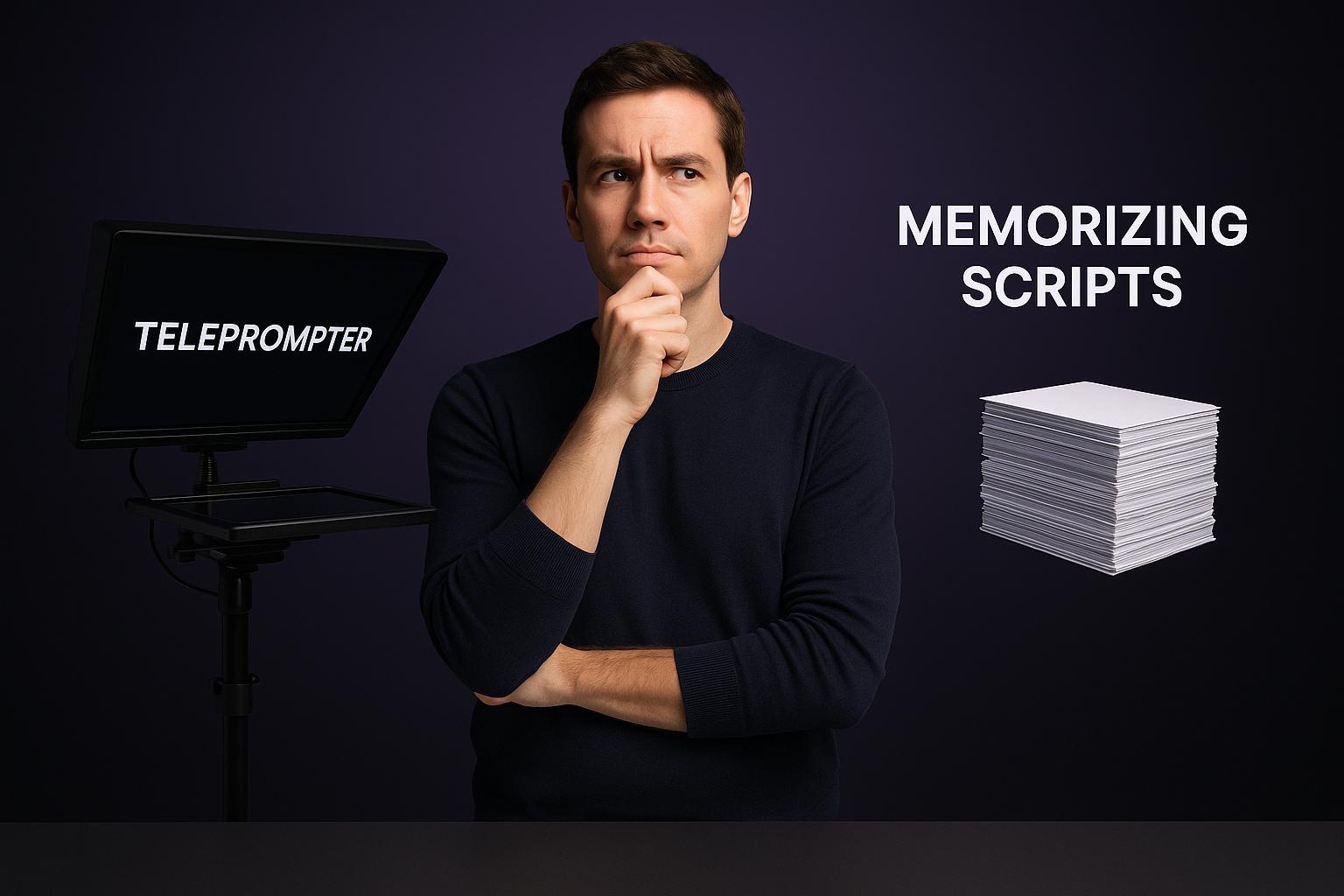 Teleprompter vs Memorizing Scripts: Which Works Better?