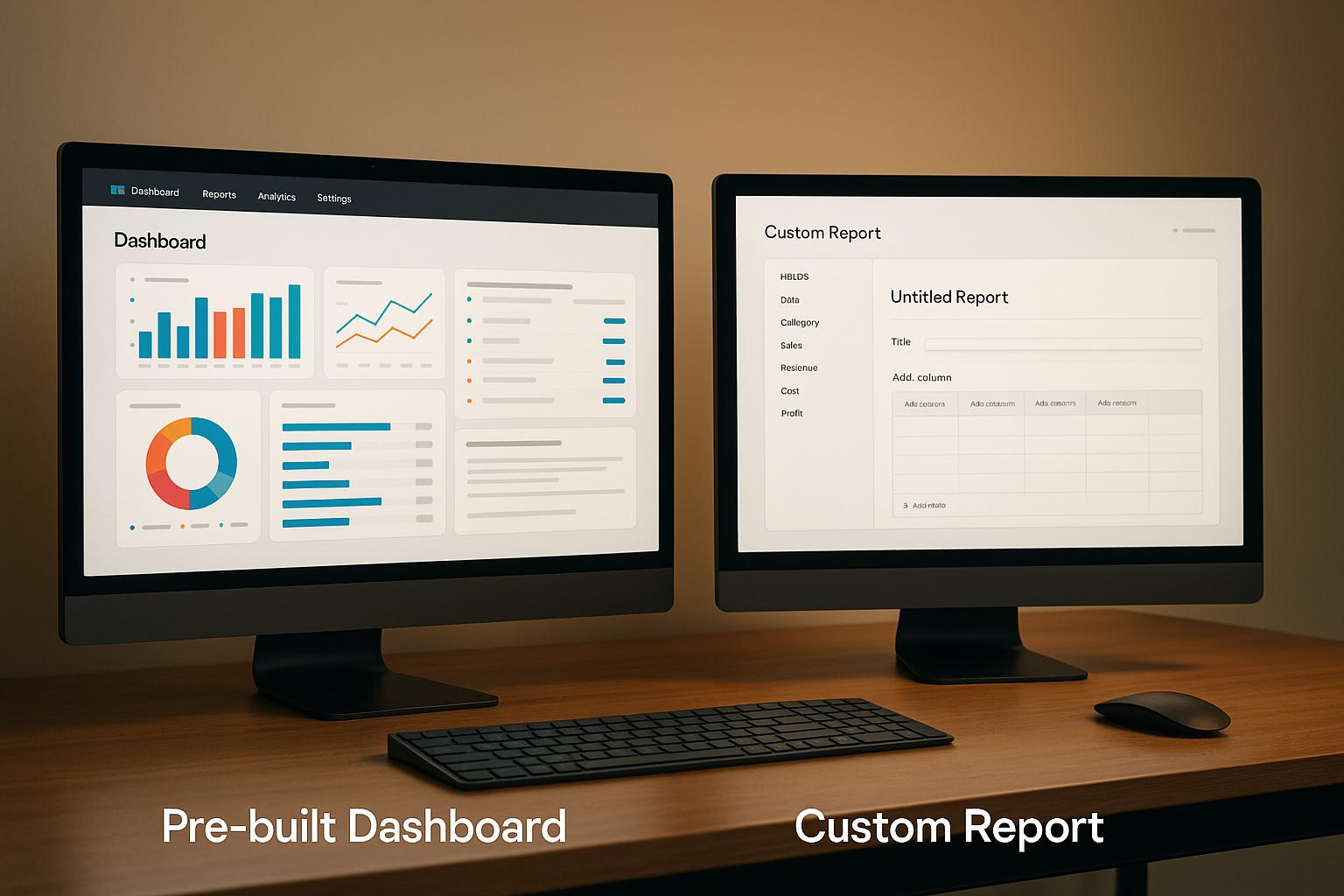 Custom Reports Vs Pre Built Dashboards Feedcast Ai