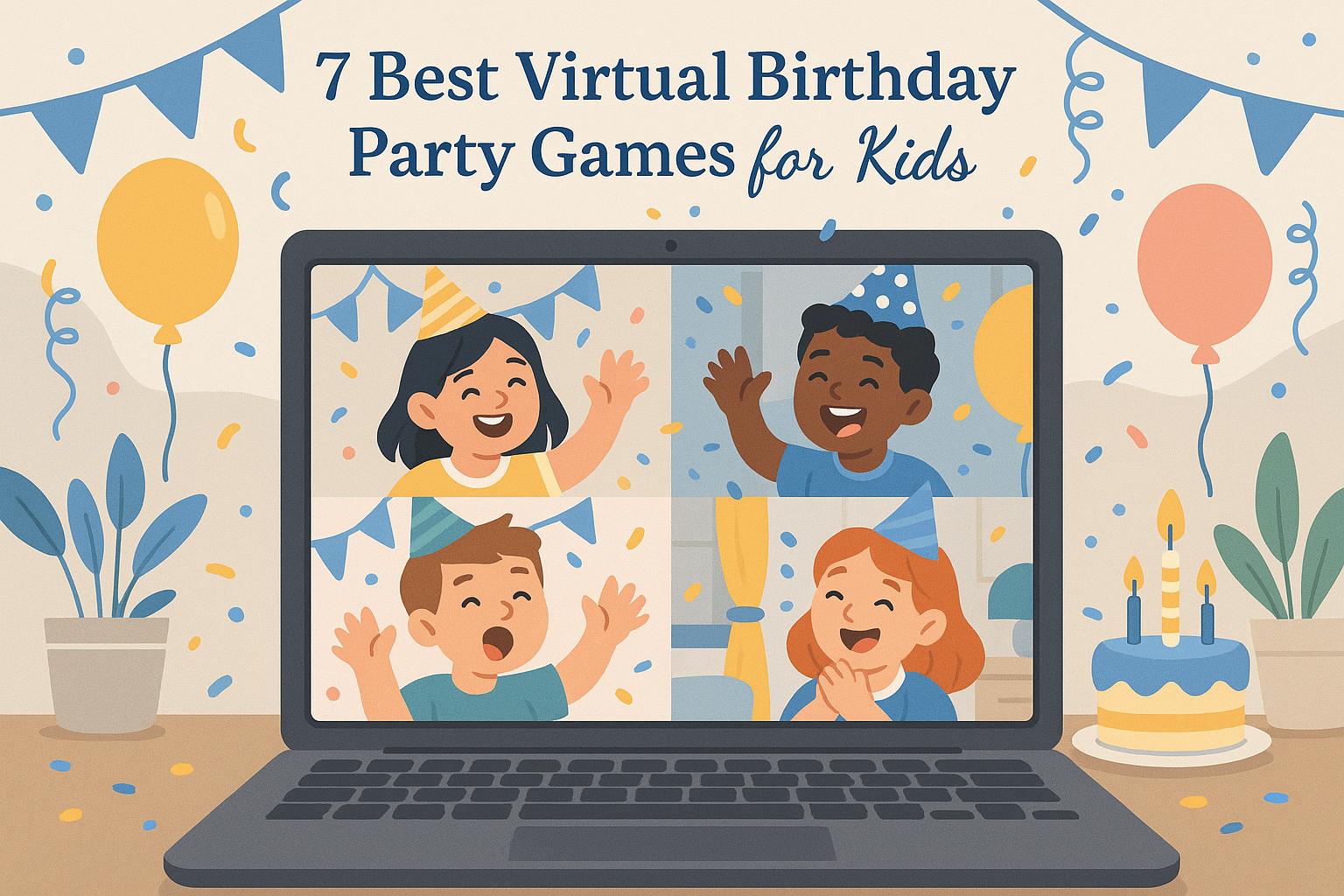 7 Best Virtual Birthday Party Games for Kids | GenderReveal.live