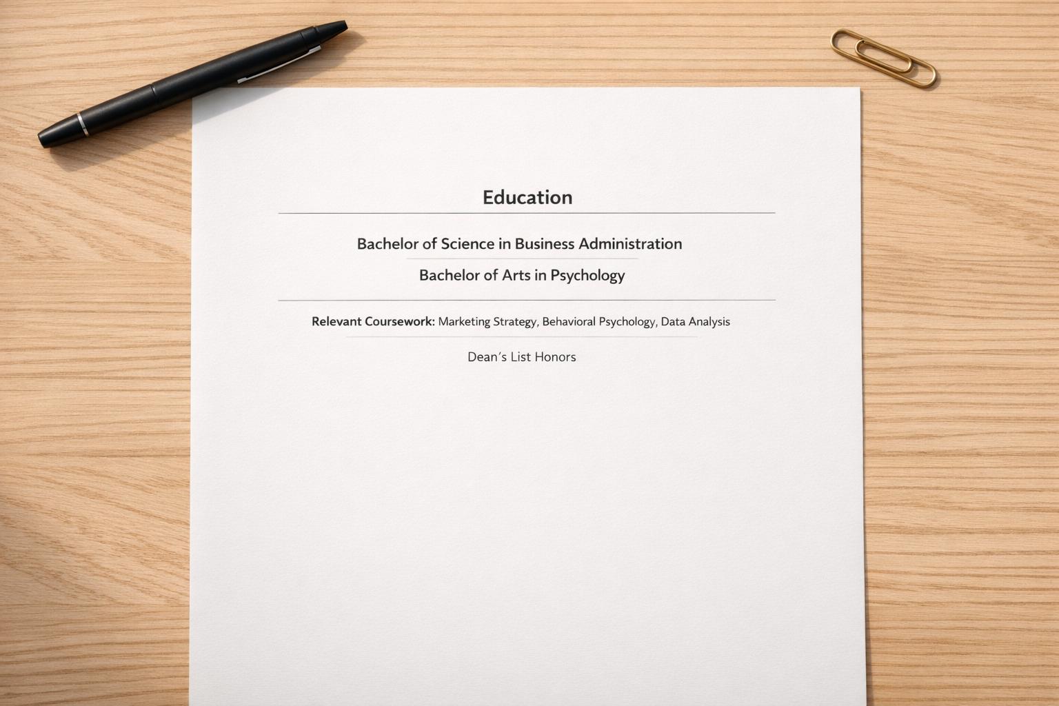 How to List a Double Major on a Resume (With Examples)