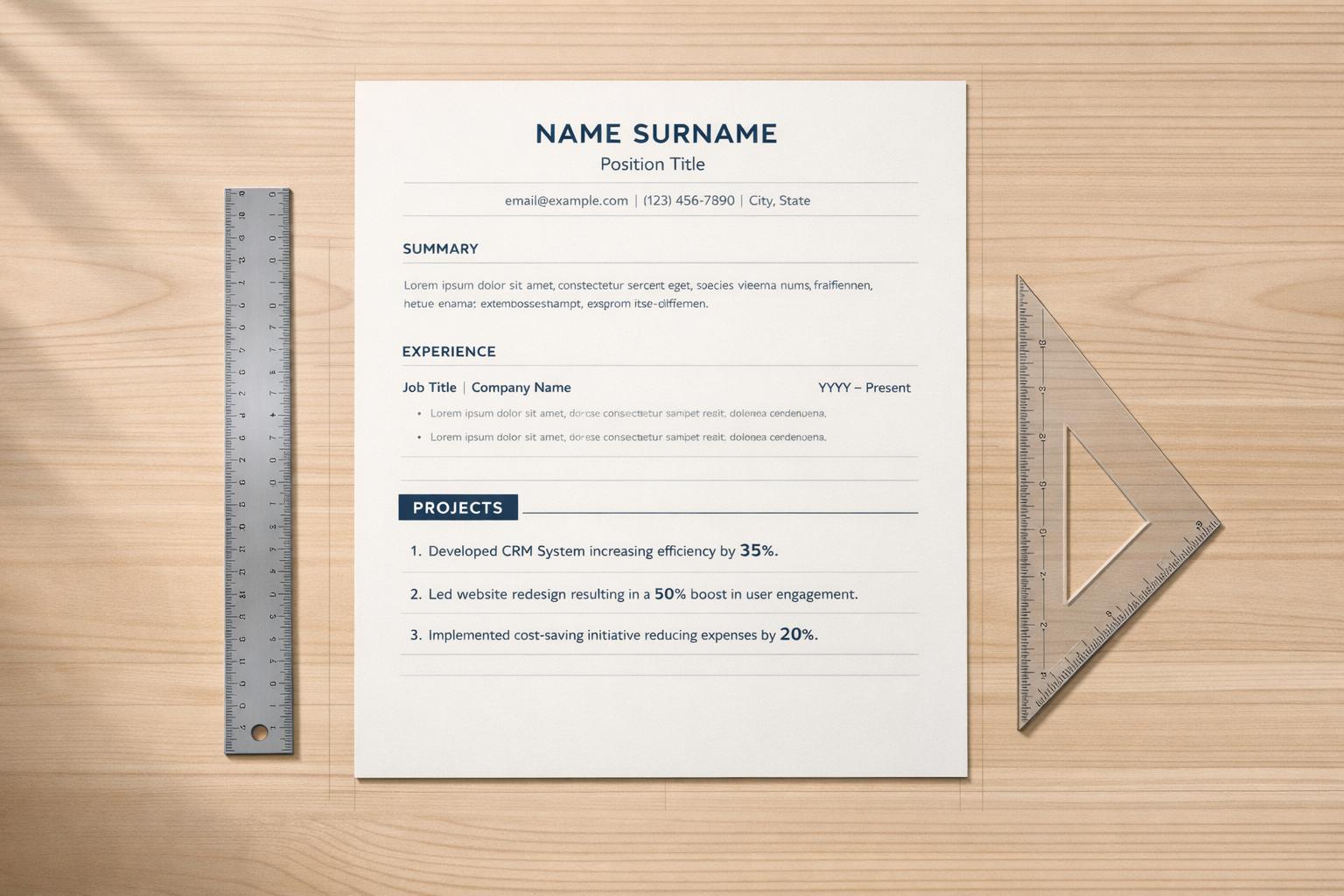 Projects on a Resume: How to List Them the Right Way