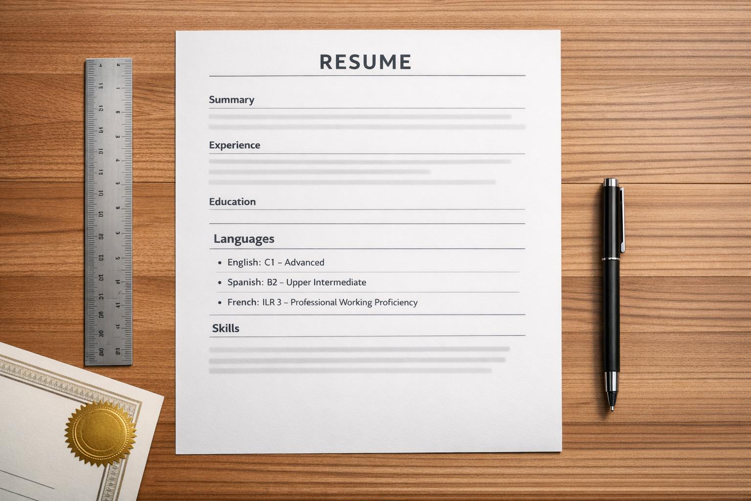 Languages on a Resume: Proficiency Levels + Examples