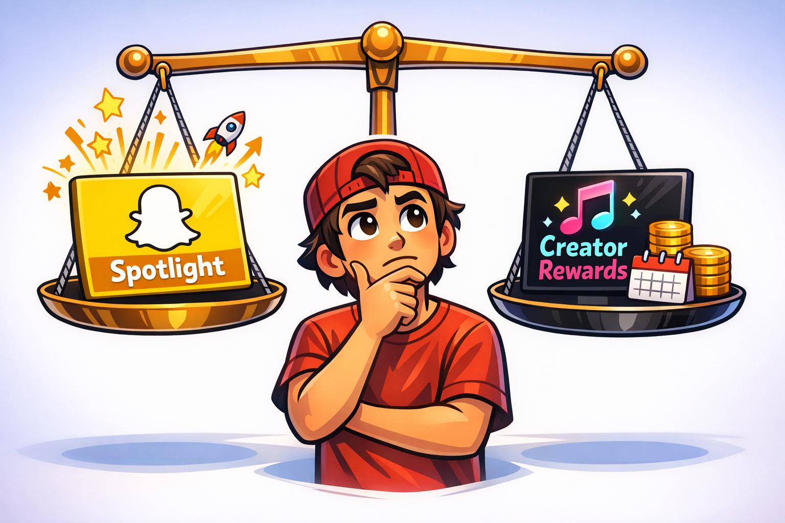 Snapchat Spotlight vs. TikTok Creator Fund | LongStories.ai