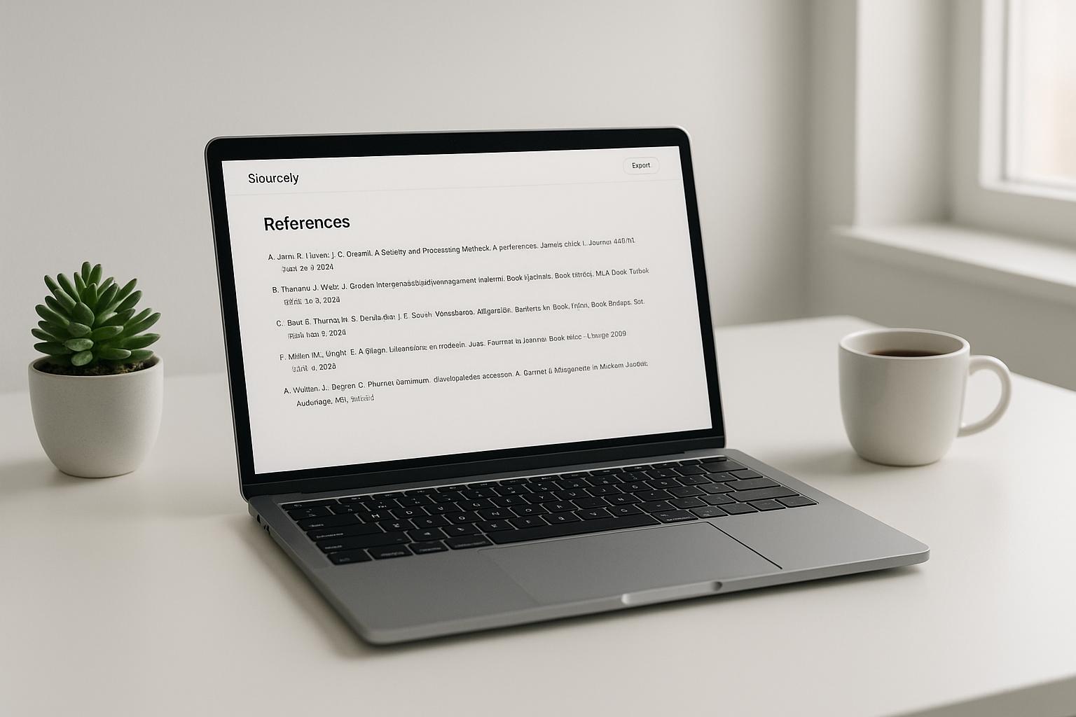 How to Export References in Bulk with Sourcely
