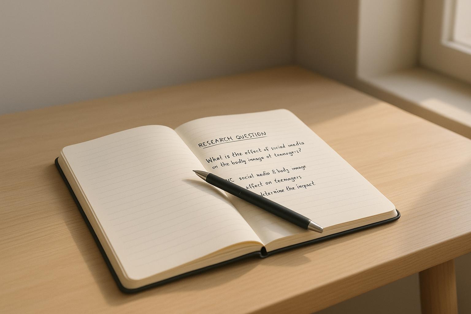 How to write a research question that guides your study