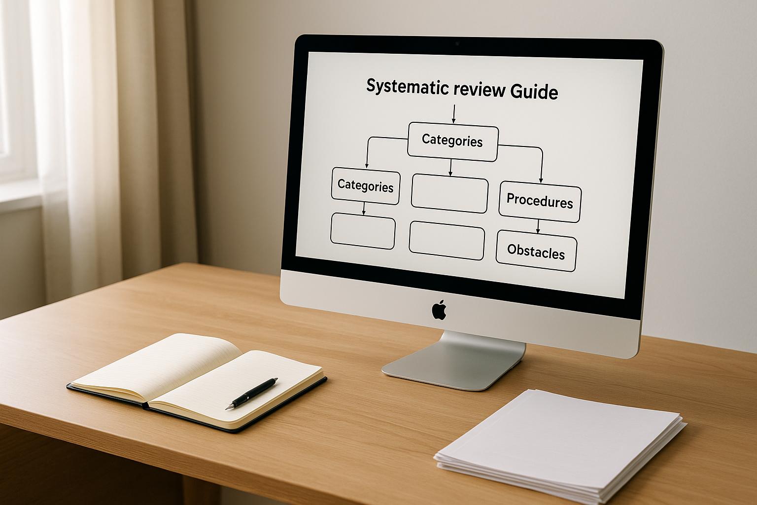 Systematic review guide | Categories, procedures, and obstacles