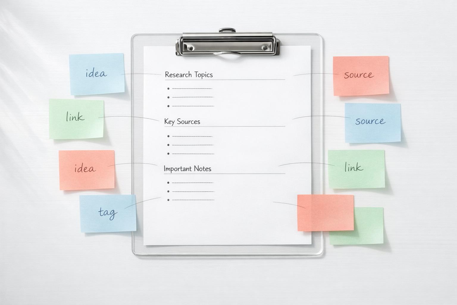 How to Organize Notes for Research Papers