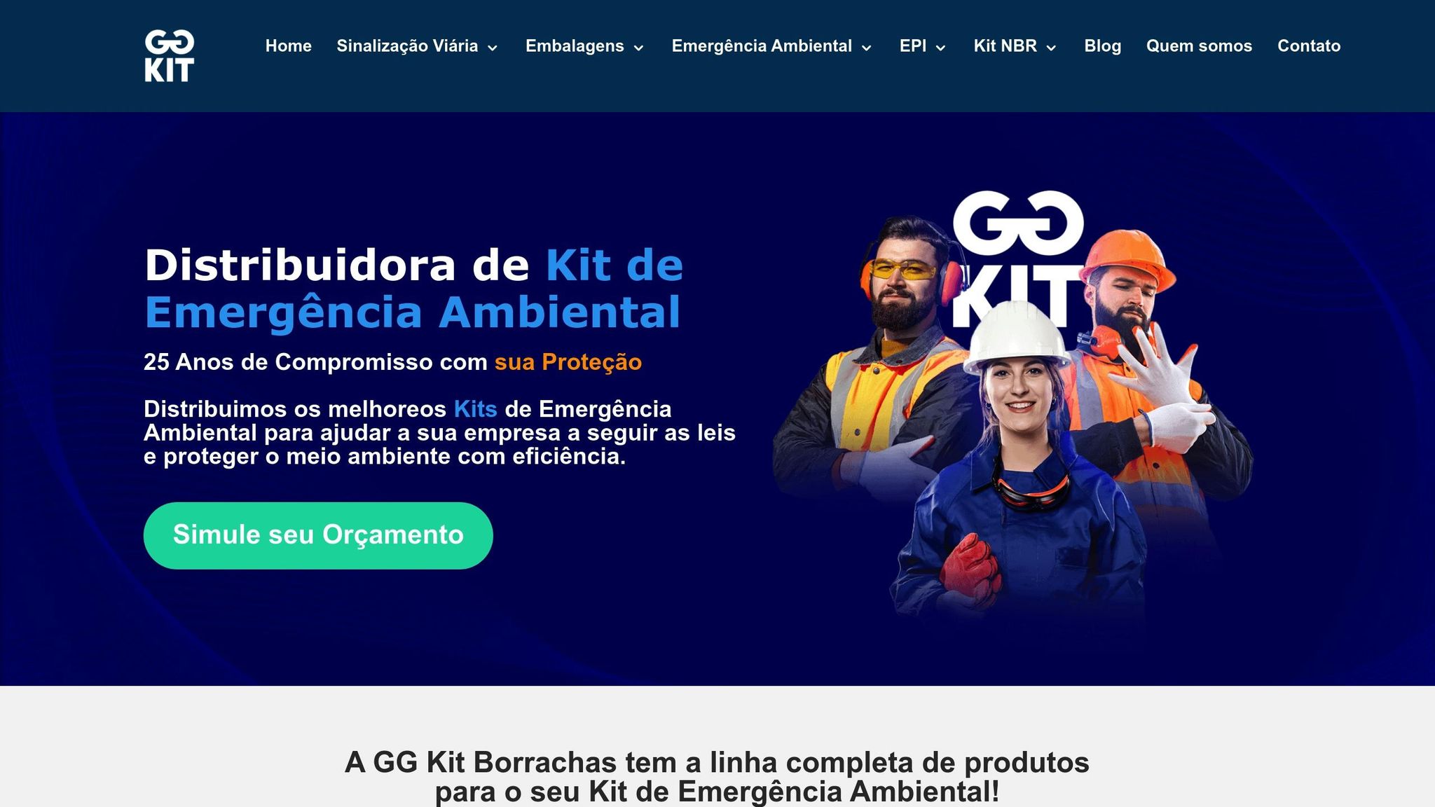 Kit emergencia ambiental sopep - GG Kit Borrachas