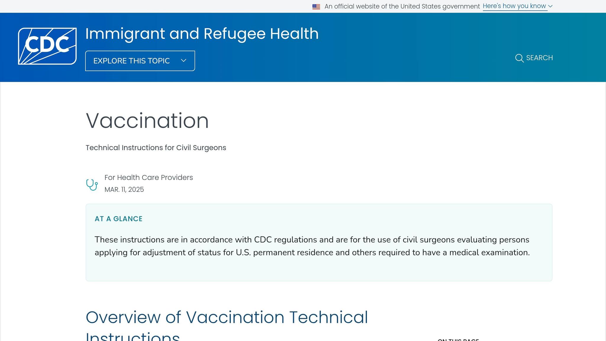 I-693 Vaccination Checklist for Parents