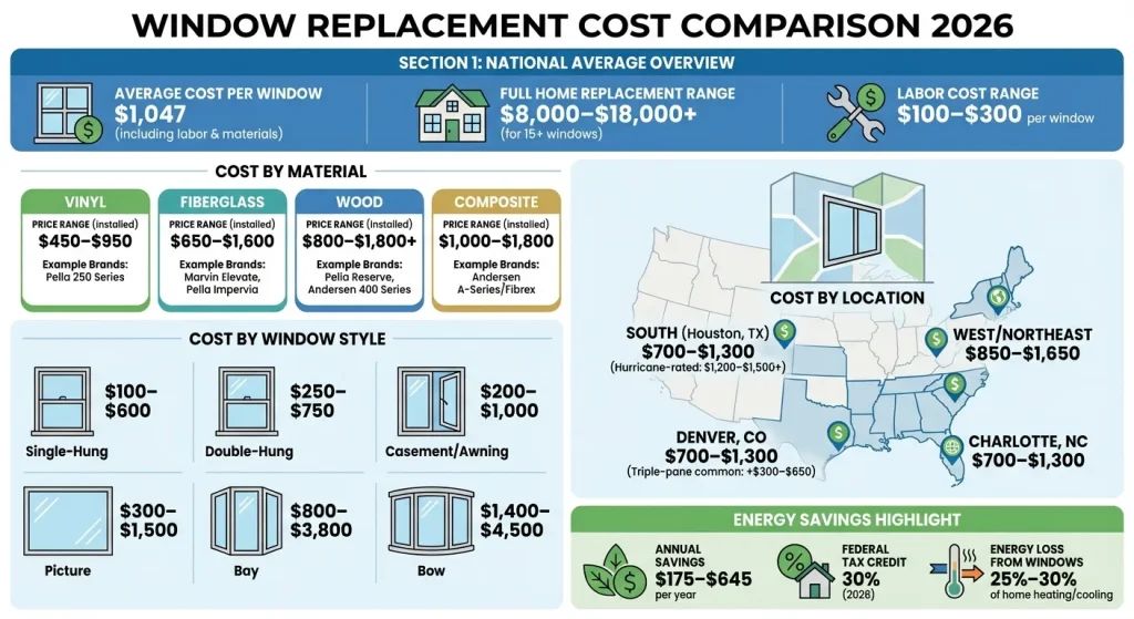 Window Replacement Cost Guide: Top 10 Best Pricing by Brand, Style, and ...