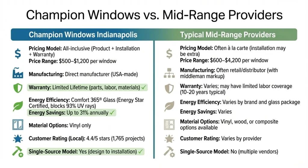 Champion Windows Indianapolis Review: Pricing and Quality - Koalaty Remodel