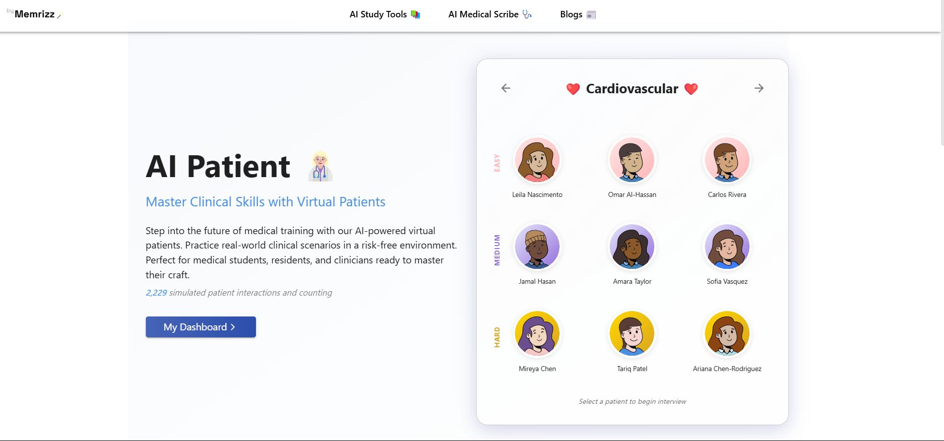 Memrizz AI Patient Features