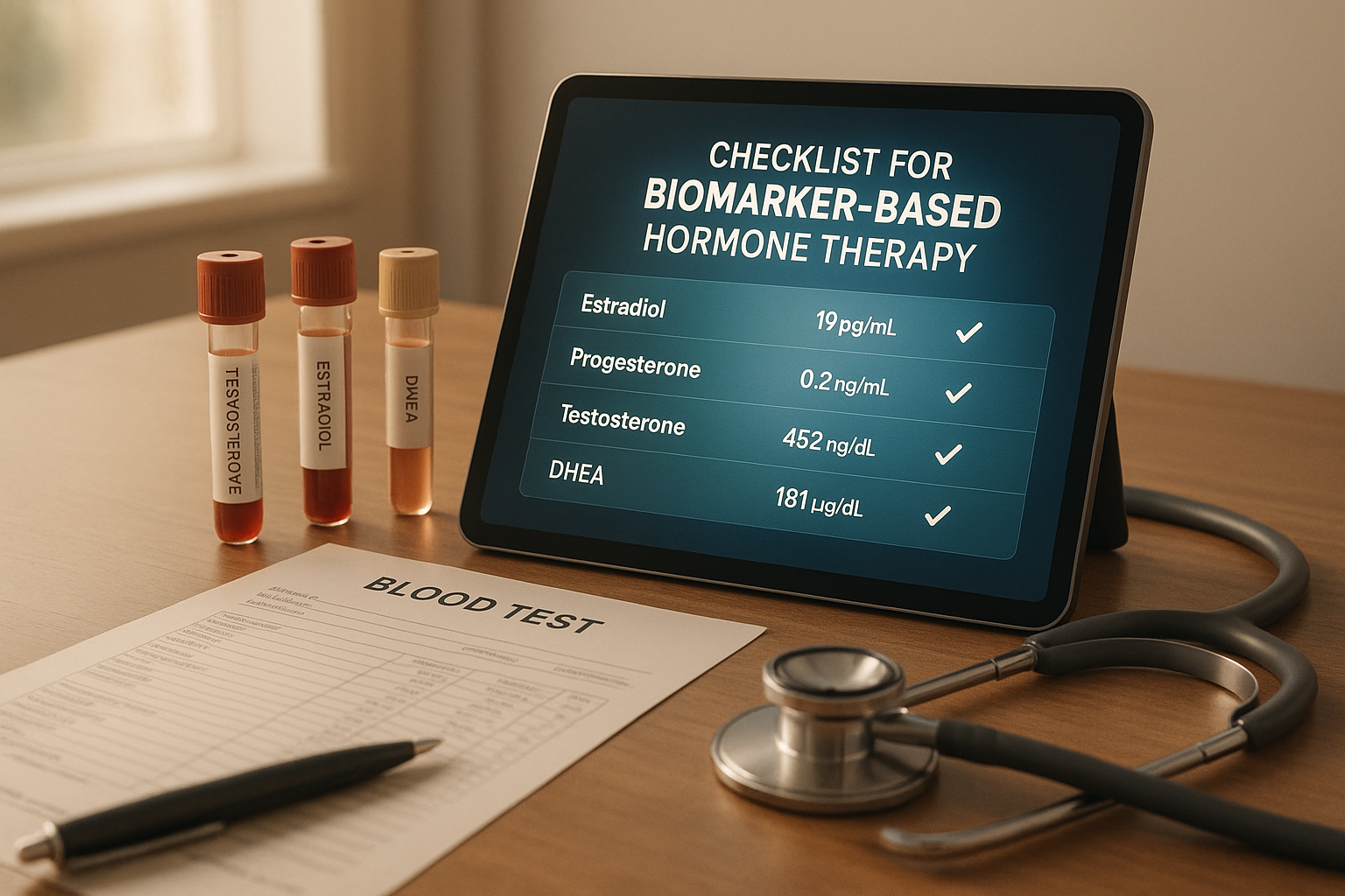 Checklist for Biomarker-Based Hormone Therapy - Oana - Posts