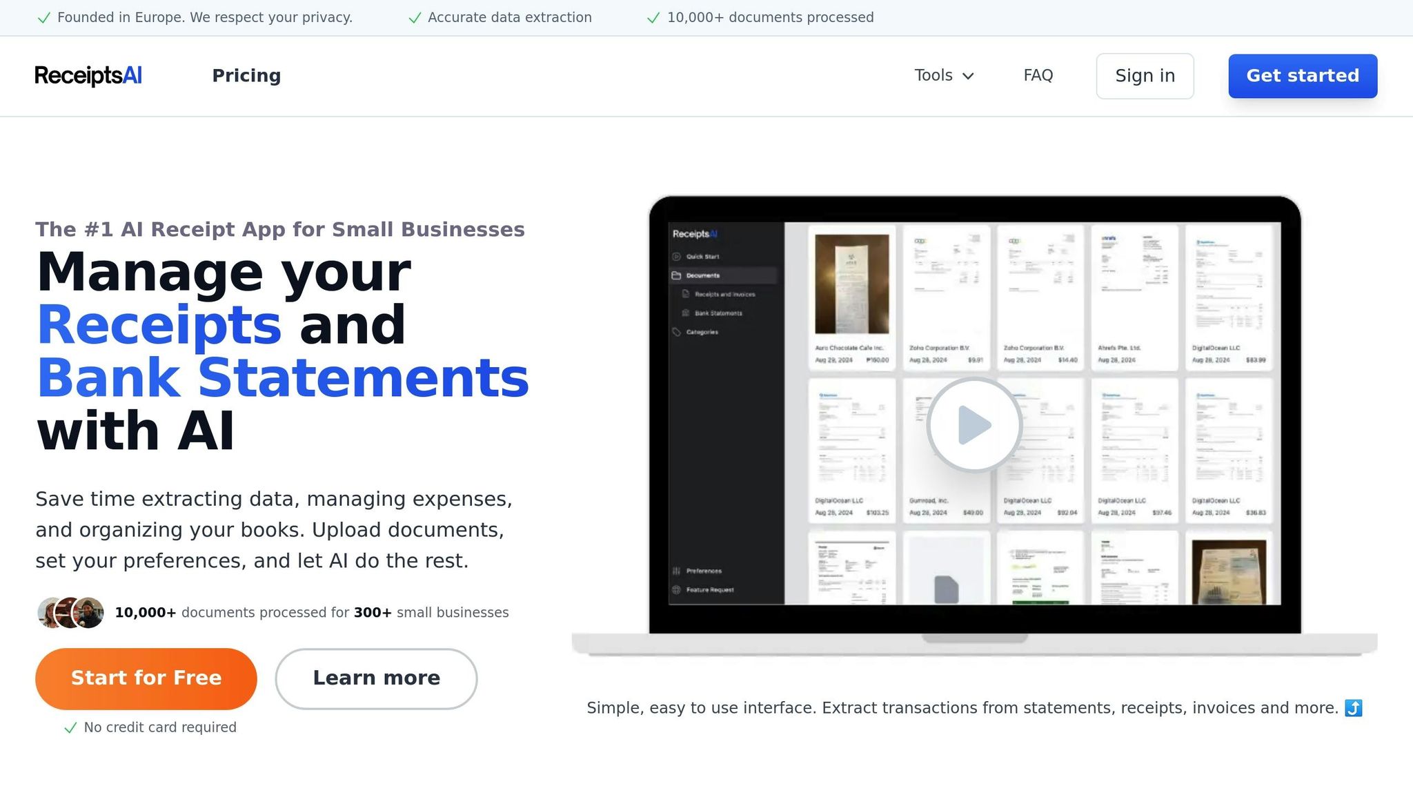 Real-Time Receipt to CSV Conversion