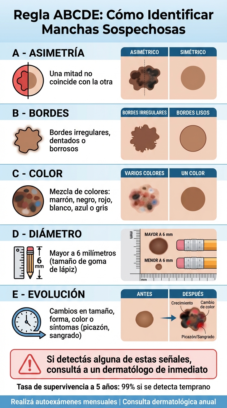 Manchas negras repentinas en la piel: causas posibles y cómo ...