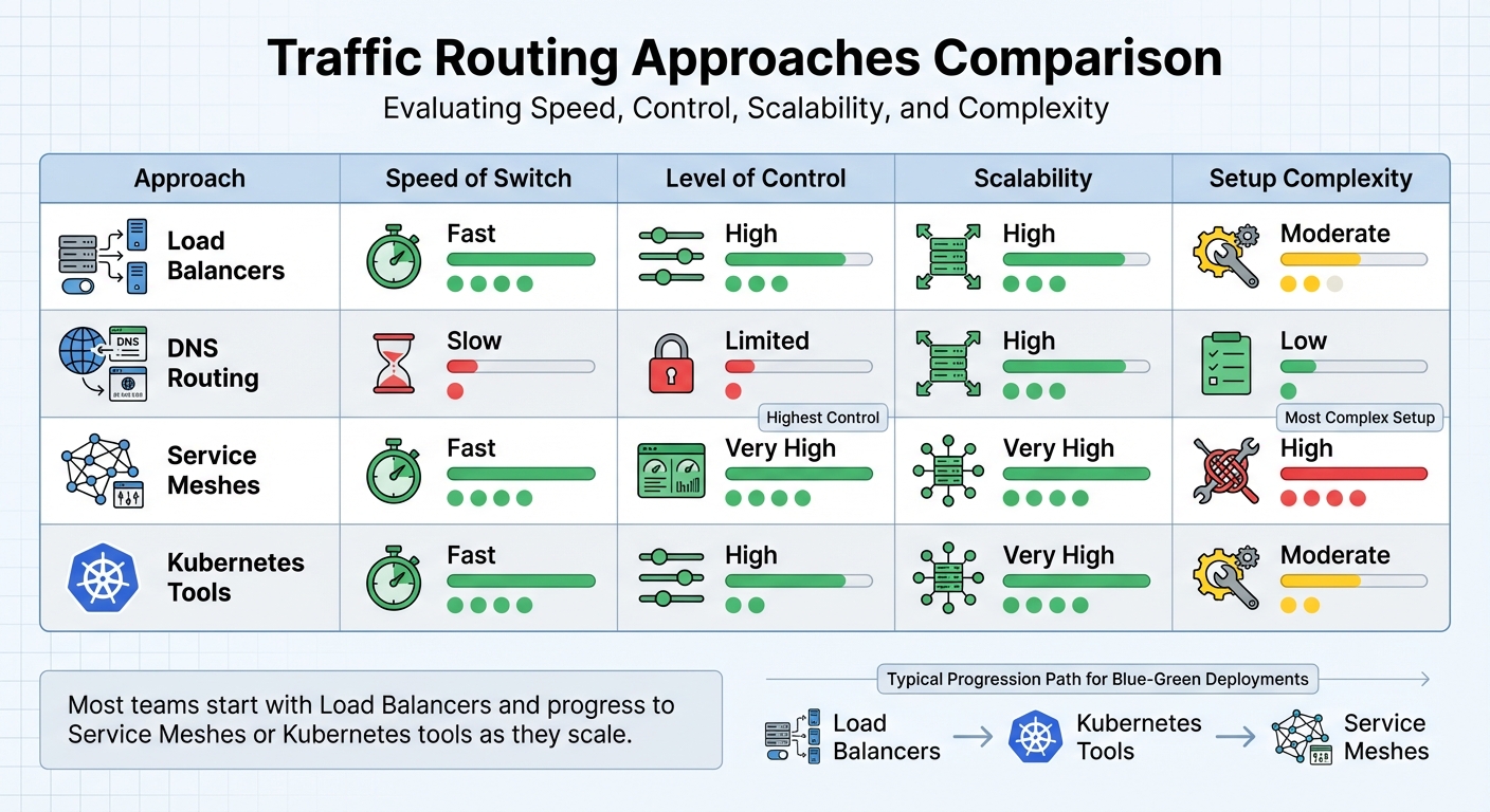 Traffic Routing Methods for Blue-Green Deployments: Speed, Control, and ...