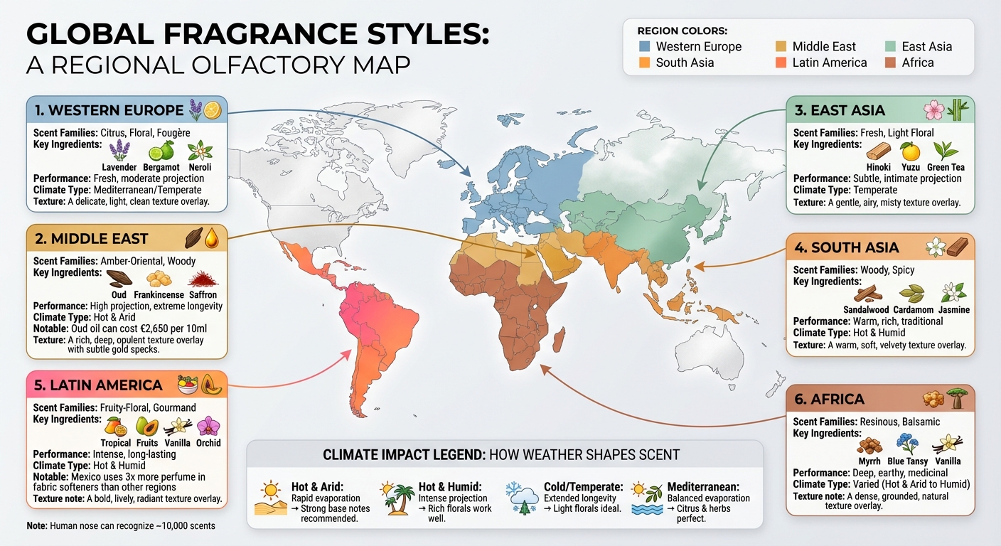 Mappa Globale delle Fragranze: Stili Regionali