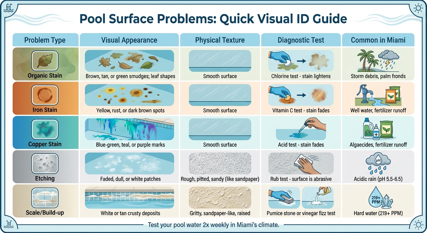 Pool Stains, Etching, or Build-Up? Miami Homeowner's ID Guide + Fixes ...