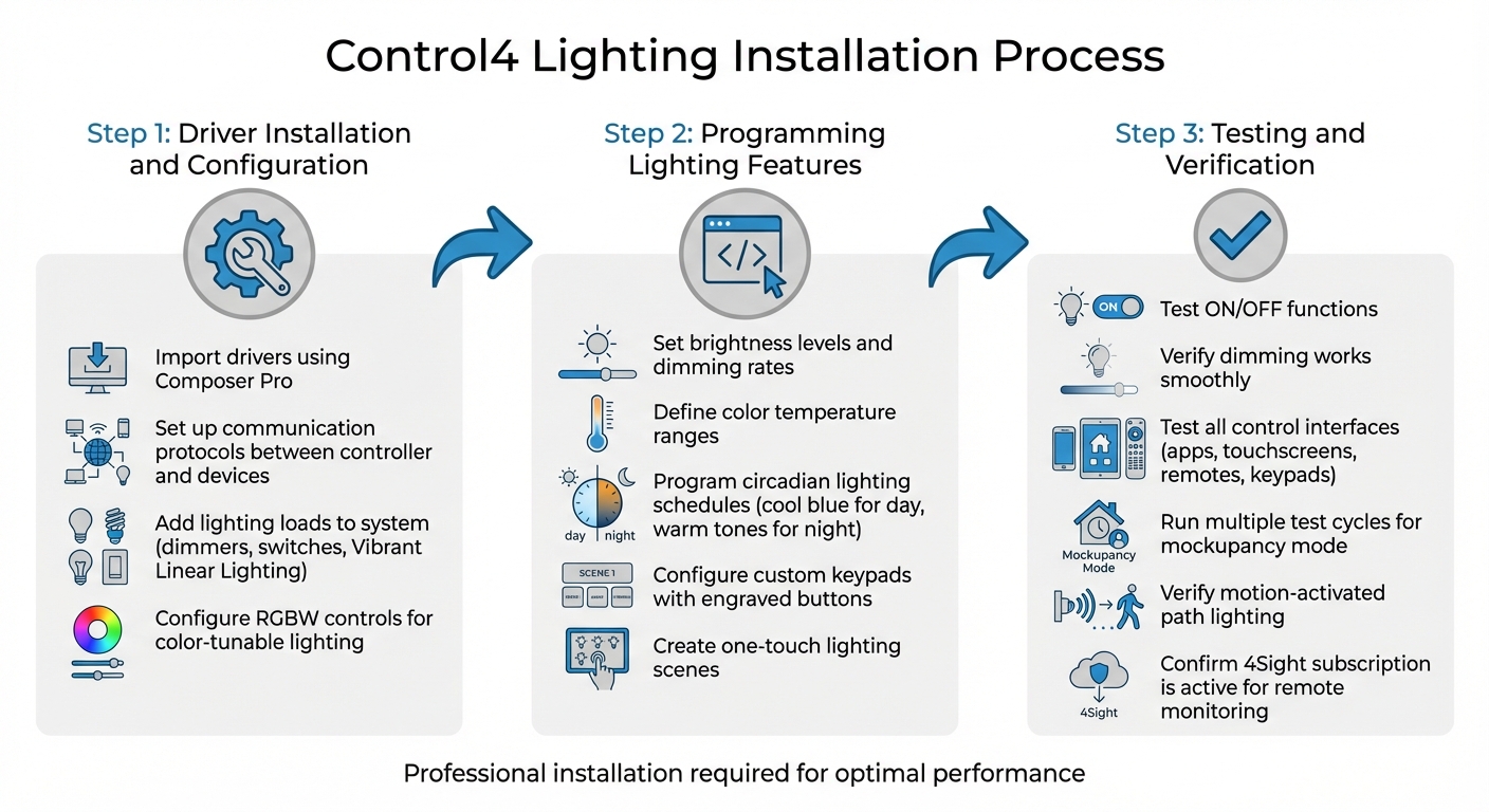 Smart Lighting with Control4 Systems