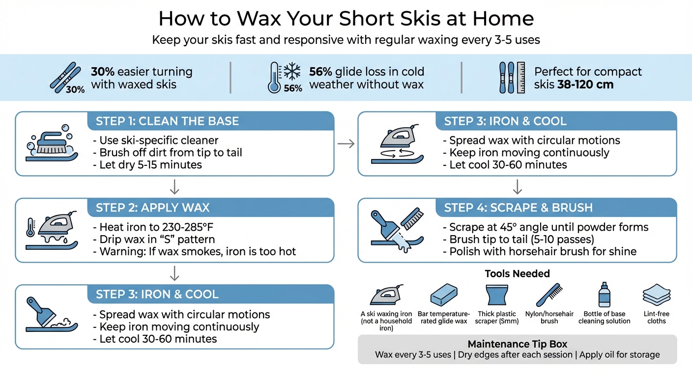 How to Wax Your Short Skis at Home for Maximum Glide