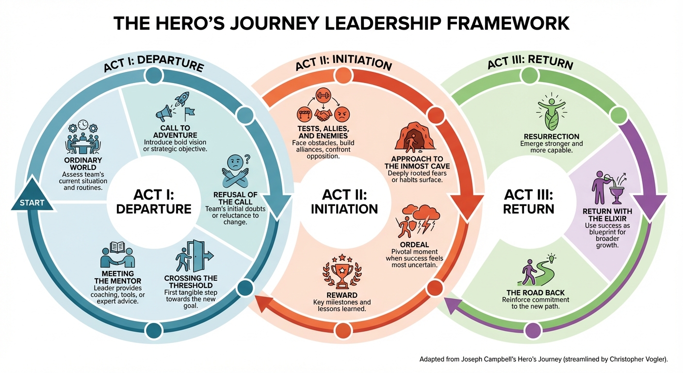 Hero's Journey Framework for Leadership Stories