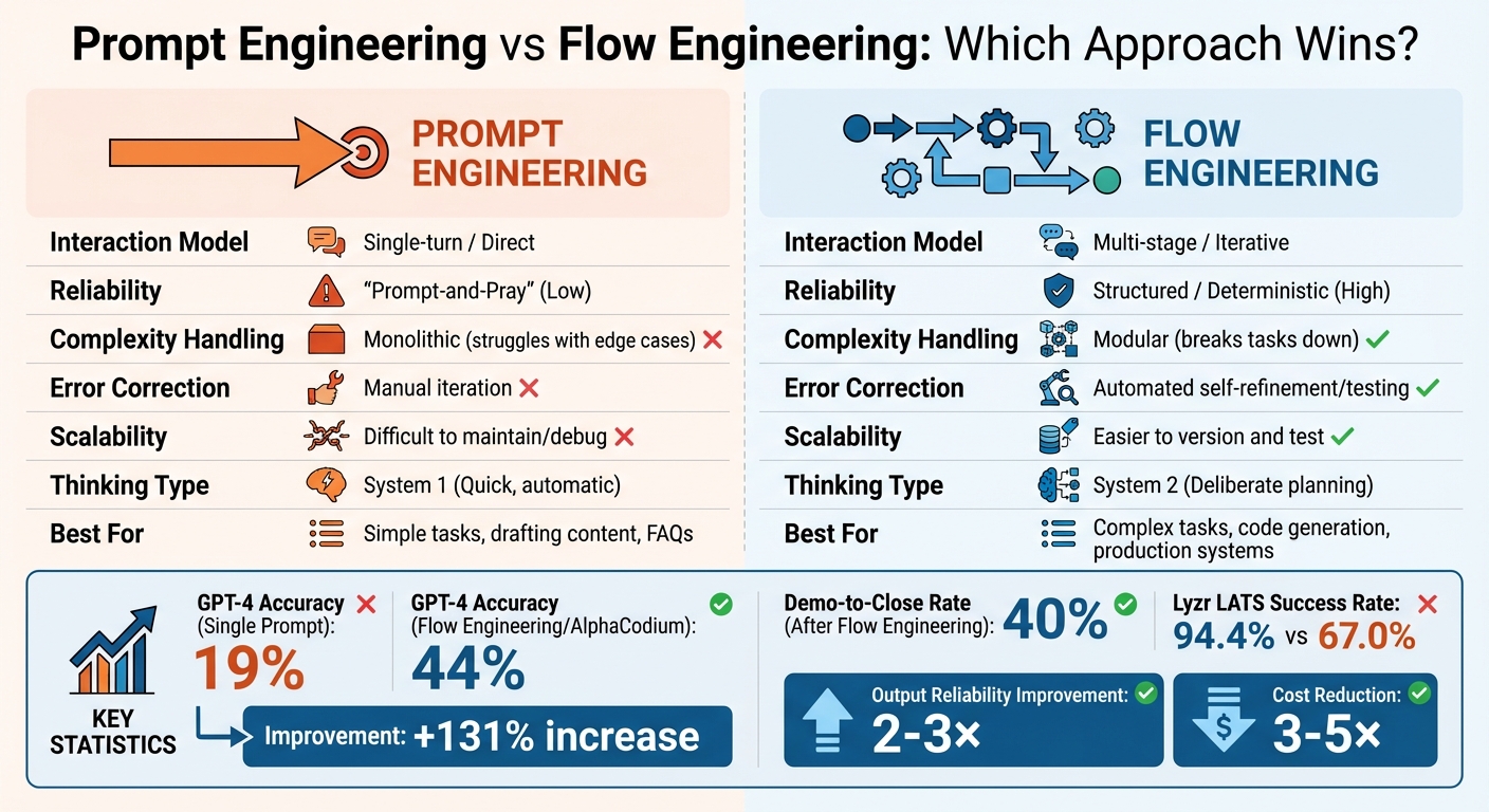 Flow Engineering vs Prompt Engineering: Why Single Prompts Fail Complex ...