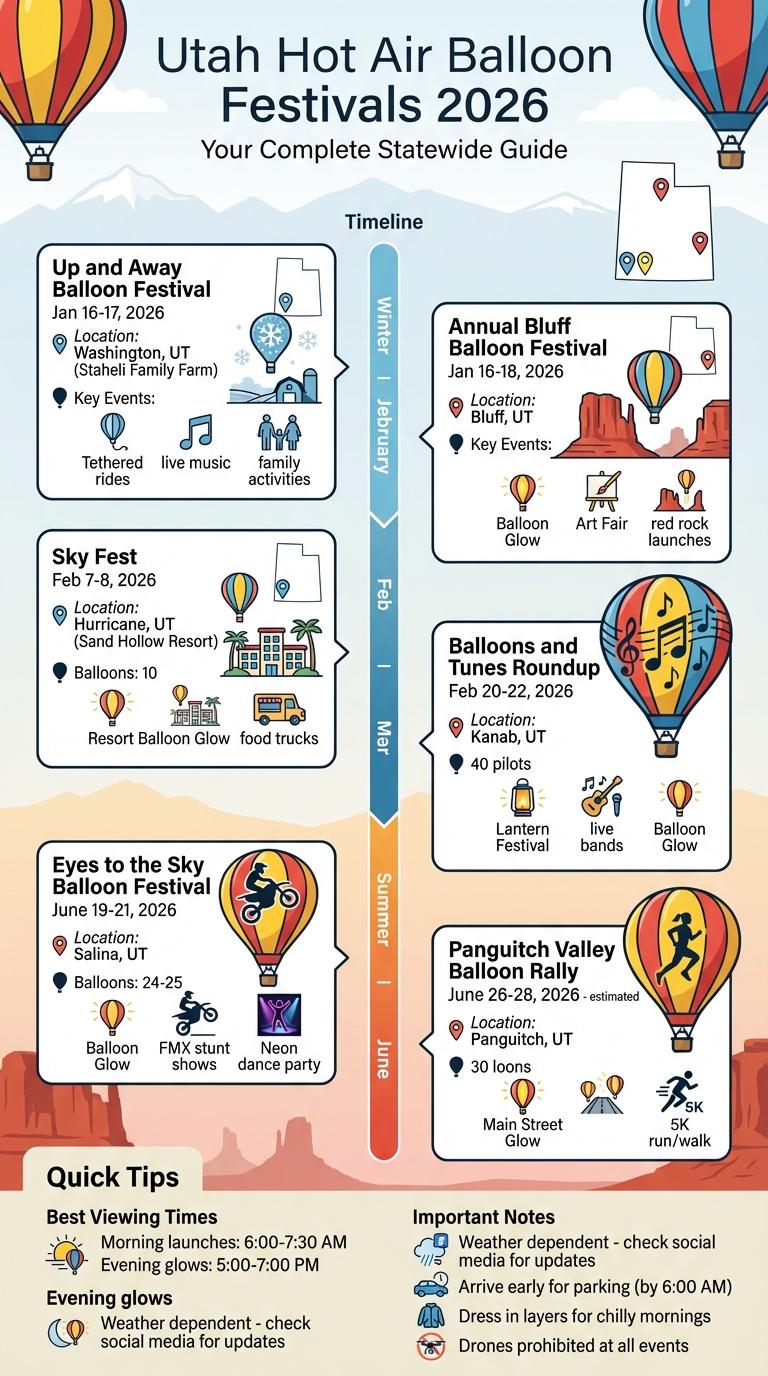 Utah Hot Air Balloon Festivals and Events (Complete Statewide Guide ...