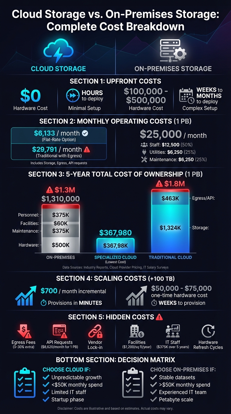 Cloud Storage vs. On-Prem: Cost Comparison - SurferCloud Blog