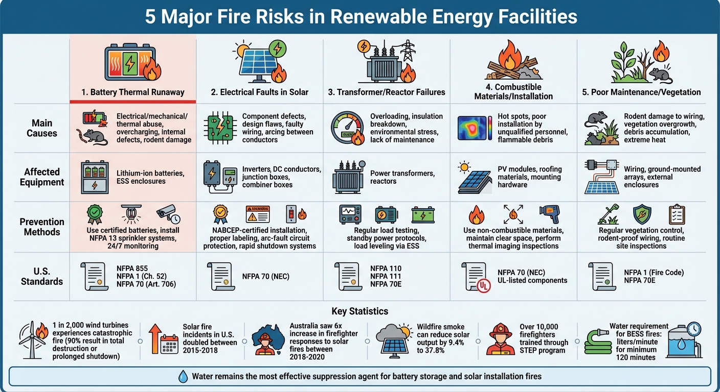 Top 5 Fire Risks in Renewable Energy Facilities - ABLEMKR