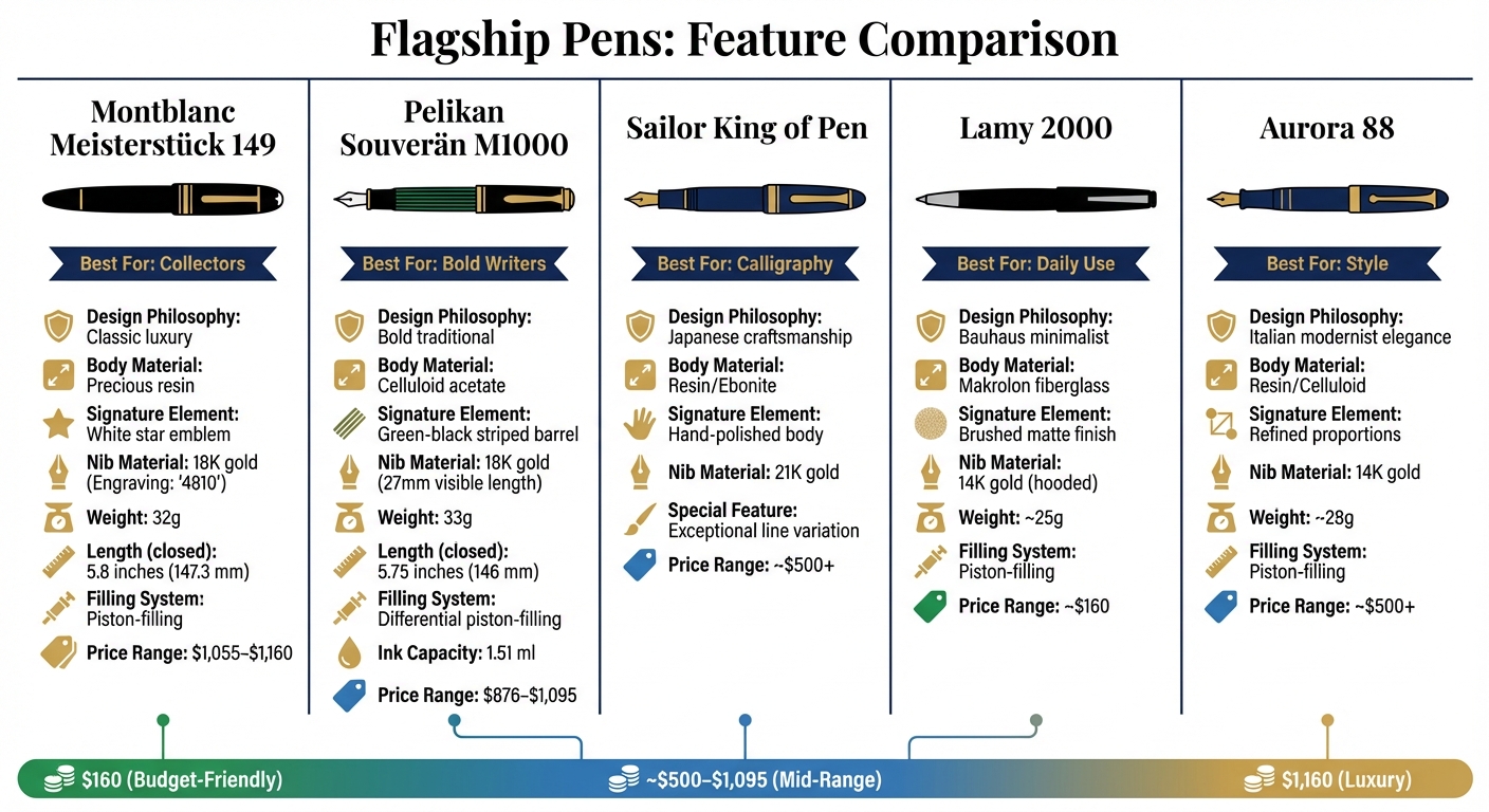 Best Flagship Pens for Design Enthusiasts – Fountain Pen Revolution