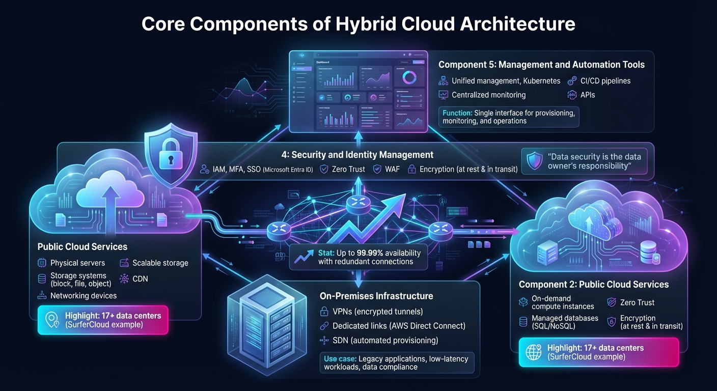 Hybrid Cloud Architecture Key Components Explained SurferCloud Blog