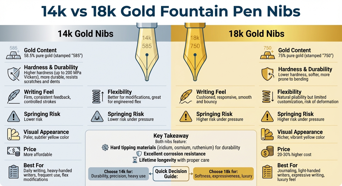 Gold Alloys in Fountain Pens: 14k vs 18k – Fountain Pen Revolution