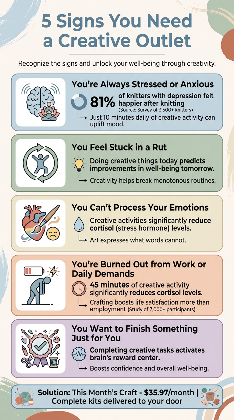 5 Signs You Need a Creative Outlet (And How to Find One Fast) – This ...