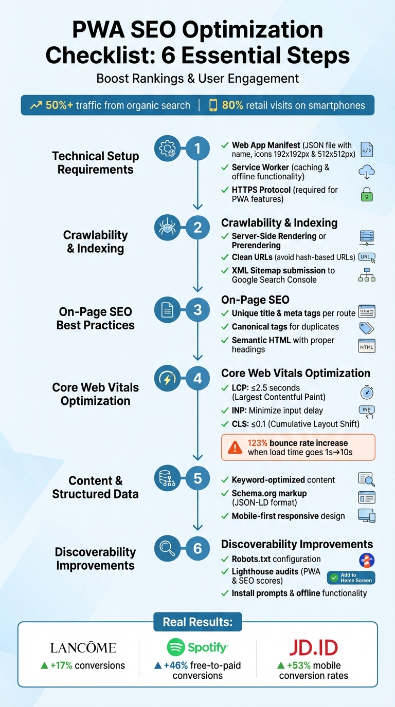 Checklist for PWA SEO and Discoverability