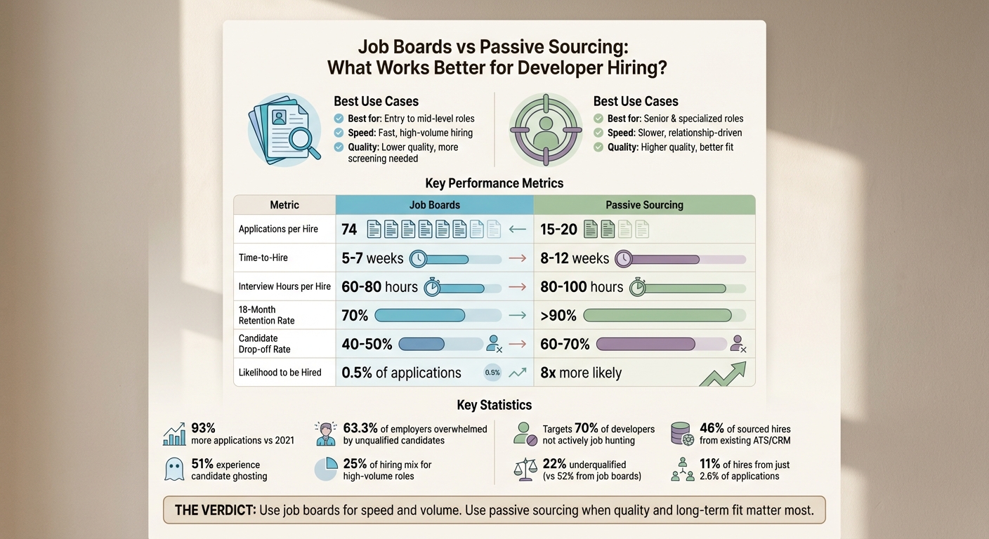Job Boards vs Passive Sourcing: What Works Better? | daily.dev Recruiter