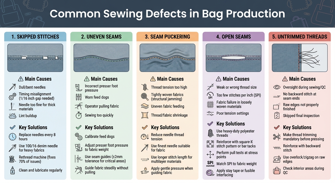 Common Sewing Defects in Bags and How to Fix Them - Custom Golf Bags ...