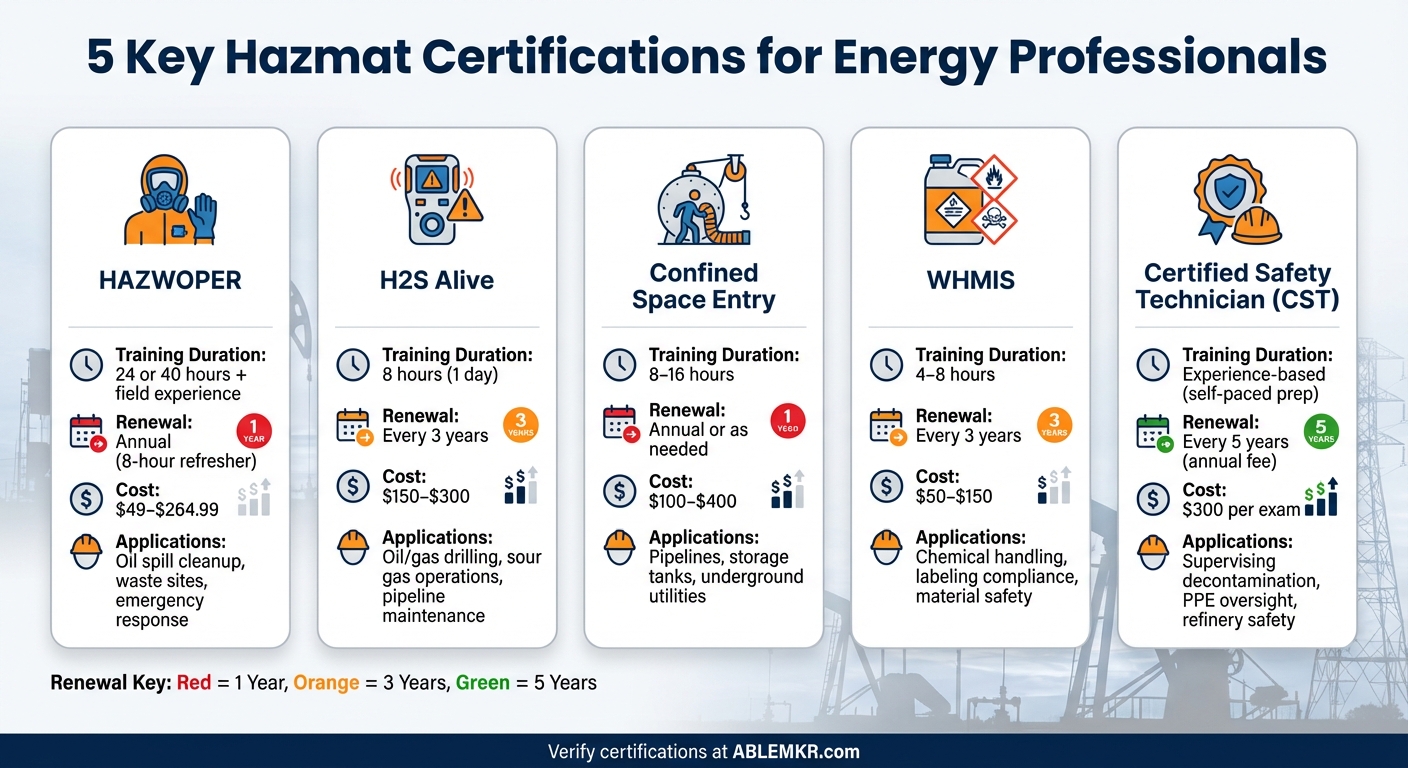 5 Certifications for Hazmat Safety in Energy Jobs - ABLEMKR