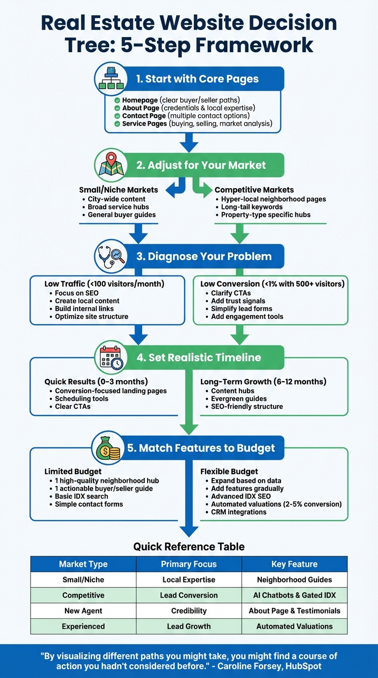 The Real Estate Website Decision Tree: What to Build First Based on ...
