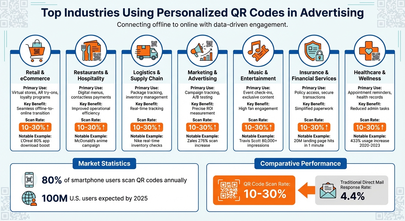 Top Industries Using Personalized QR Codes in Ads