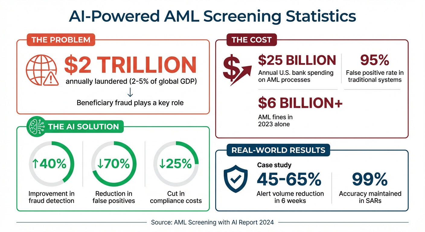 AML Screening with AI: Beneficiary Fraud Detection Guide - Horus Check