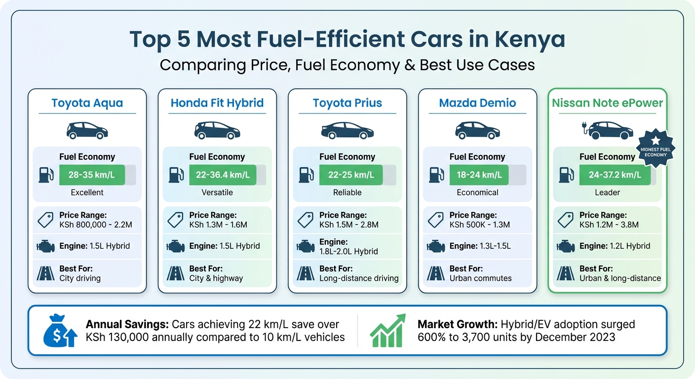 Top 5 Most Fuel-Efficient Cars to Drive in Kenya - AutoMag.co.ke