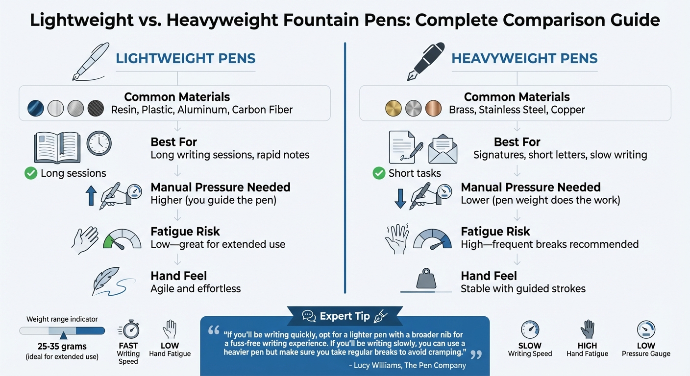 How Pen Weight and Balance Affect Writing – Fountain Pen Revolution