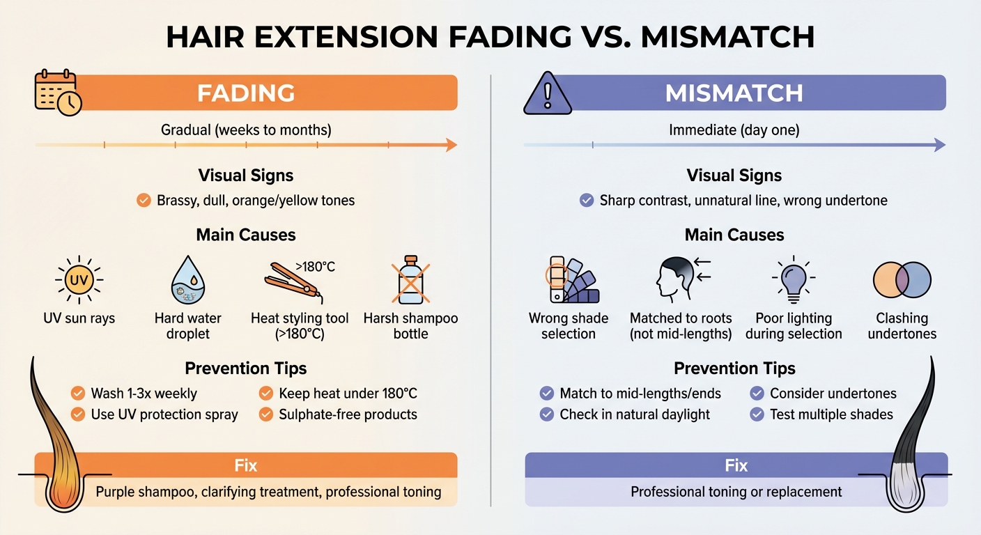 Hair Extensions Fading Vs. Mismatch: Key Differences – Hair Wonderland