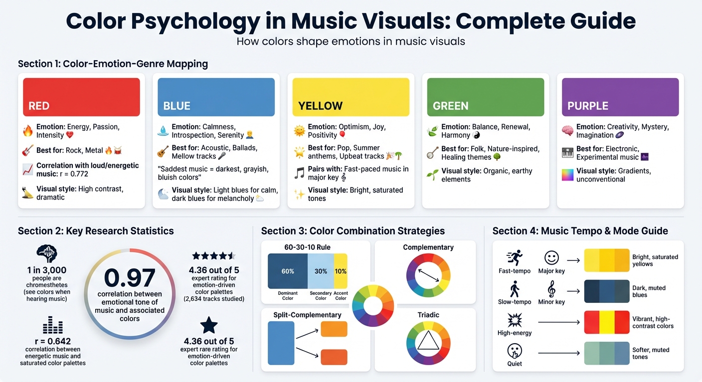 How Colors Shape Mood in Music Visuals