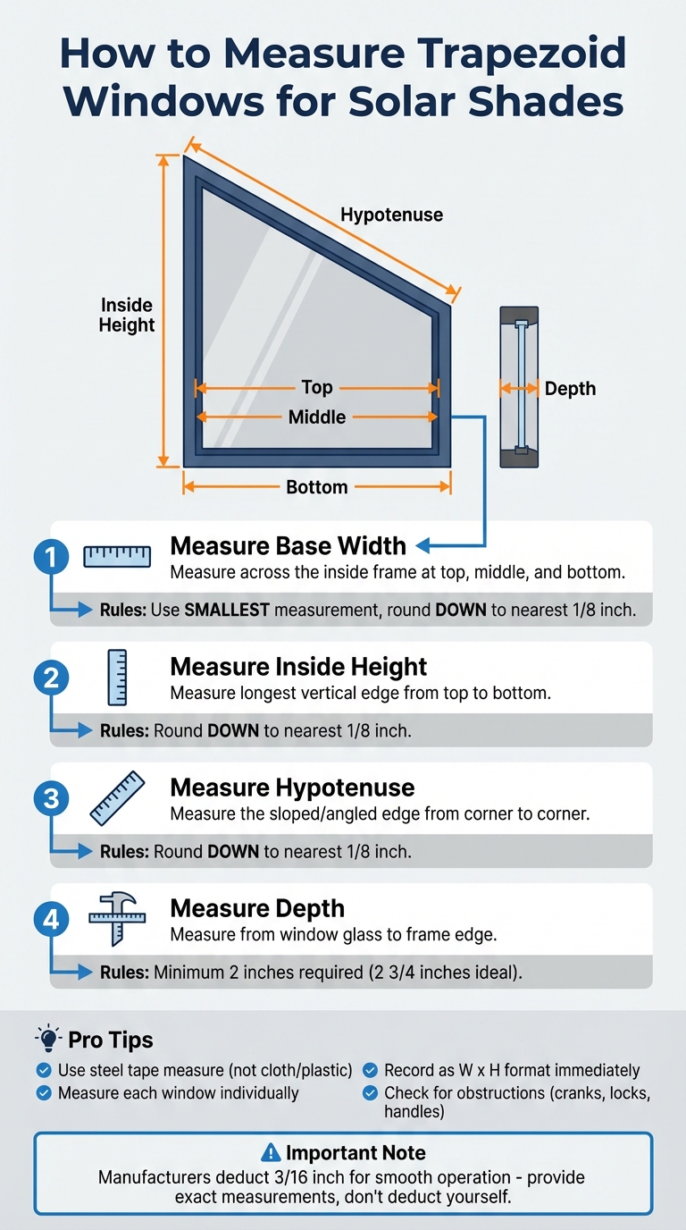 Solar Shades for Trapezoid Windows: Installation Guide