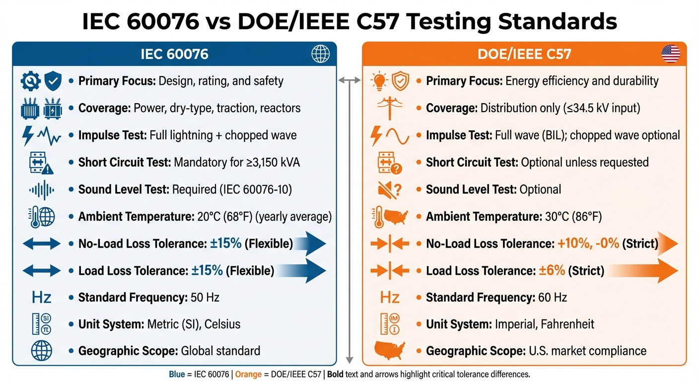 IEC and DOE Testing Procedures for Transformers – Electrical Trader