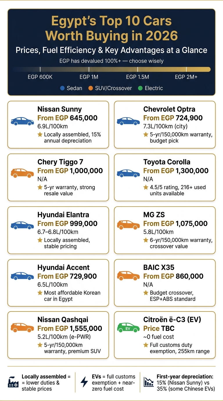 Egypt 2026 Car Market: Prices | Top Picks | Yallamotor